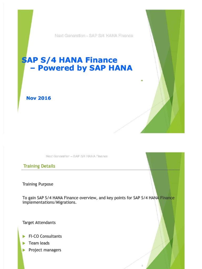SAP S/4 HANA Finance - Po We Re D by SA P HA NA | PDF | Sap Se | Analytics