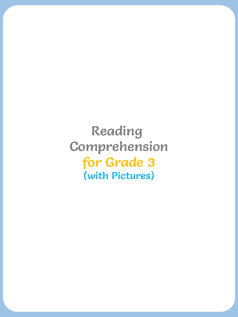 Grade 3 Reading Comprehension Passages | PDF