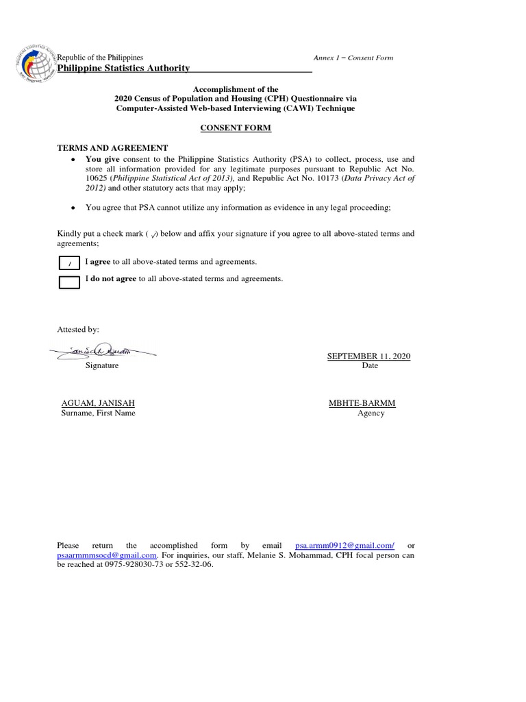 Census Form 2020 PDF | PDF | Information Technology | Privacy