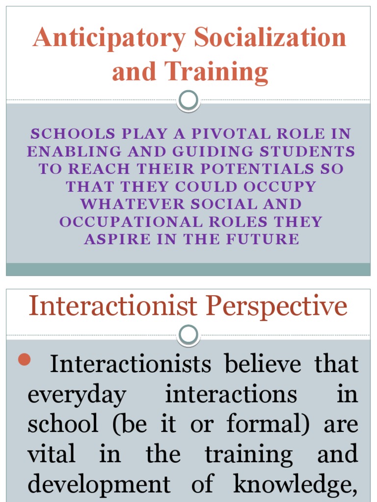 Anticipatory Socialization and Training | PDF