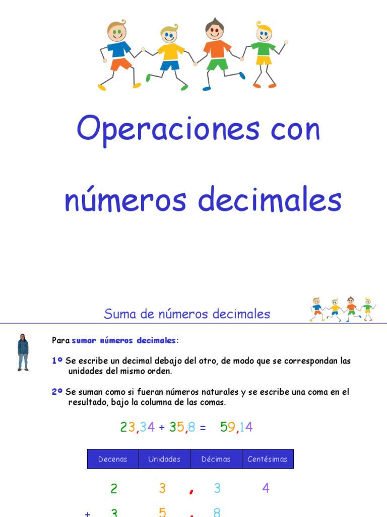 Operaciones Con Decimales | PDF