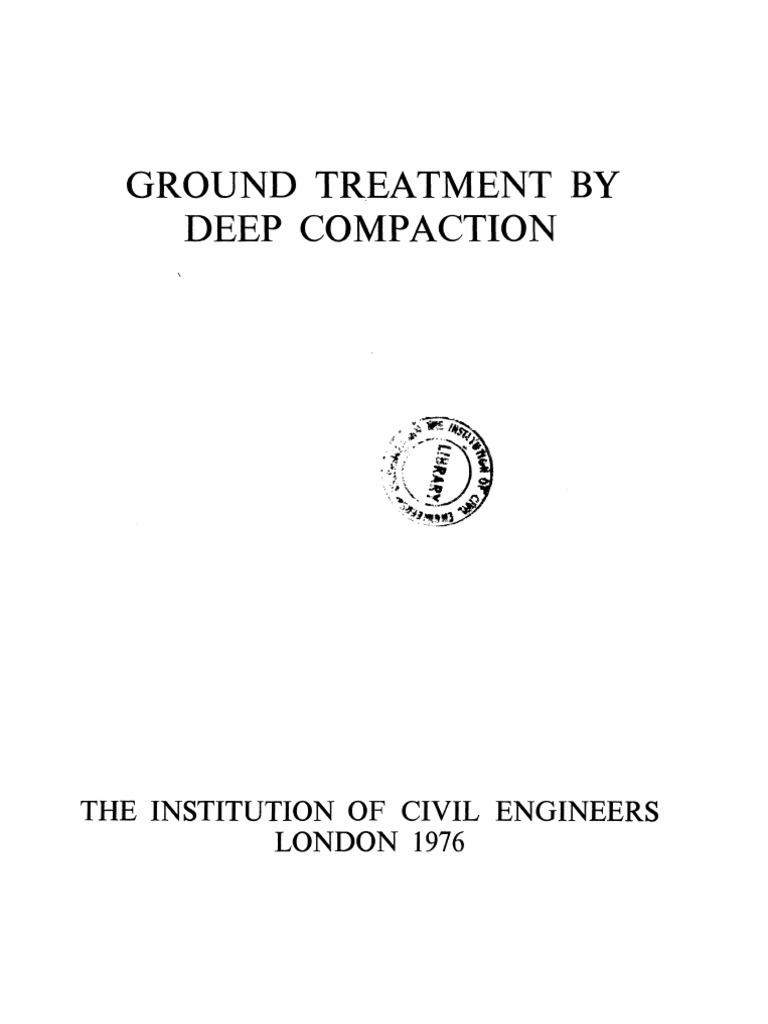 Ground Treatment by Deep Compaction | PDF | Soil | Applied And ...