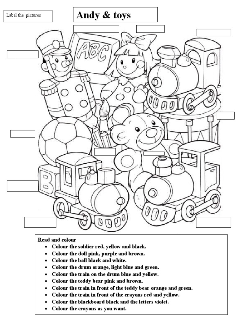 (Color) Label The Toys | PDF