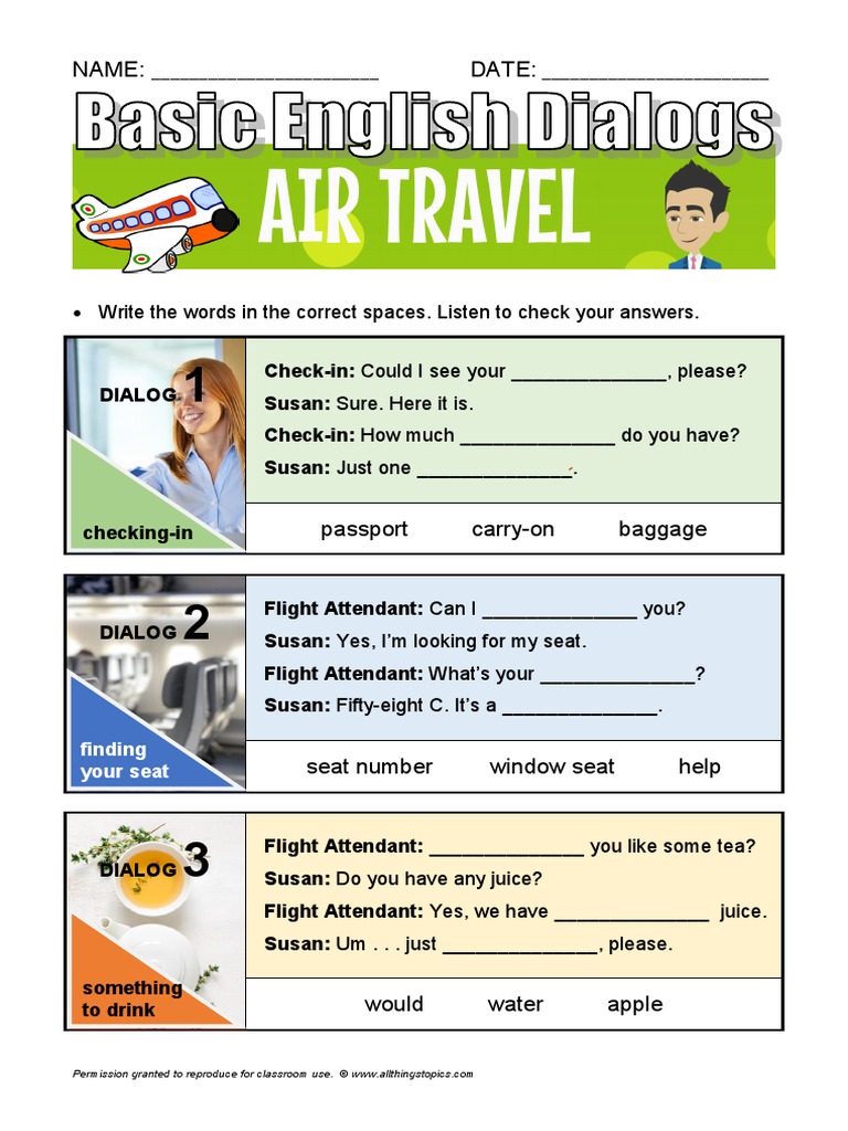 (Dialog) Air Travel PDF | PDF | Learning