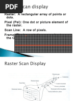 Raster Scan Display in Graphics | PDF | Video | Computing