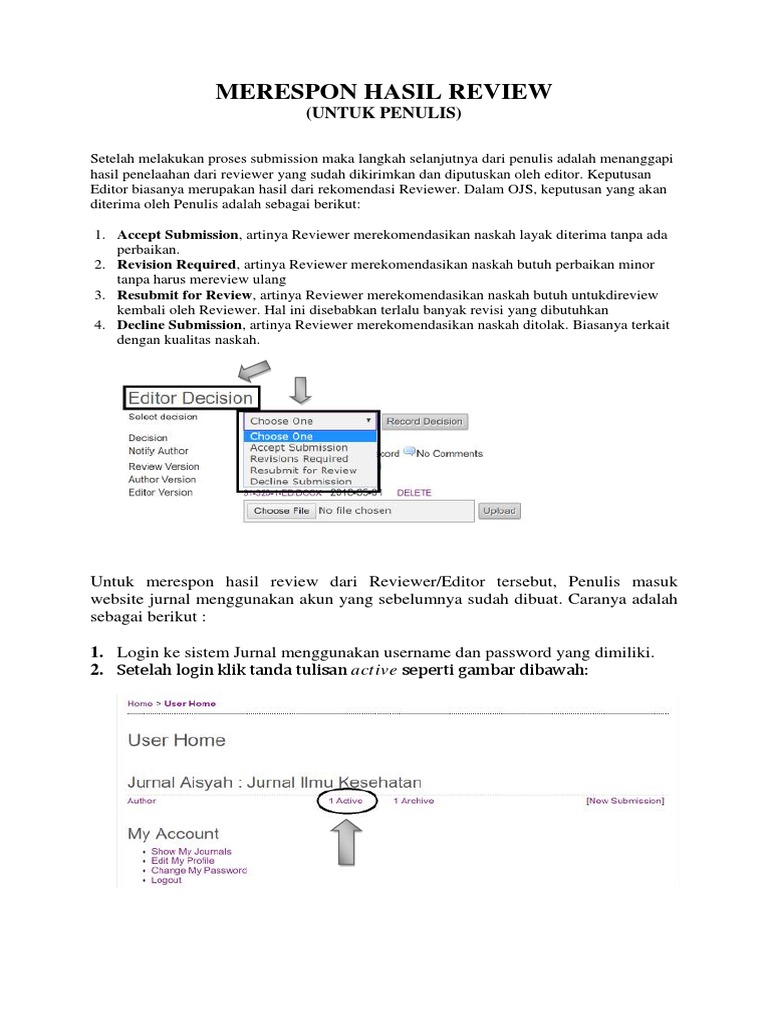 Panduan Merespon Hasil Review Jurnal | PDF