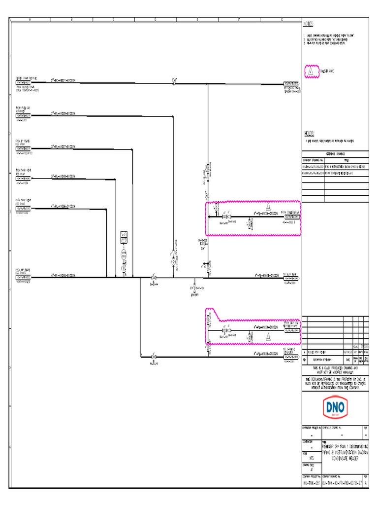 KU-TWK-40-PR-PID-0018-27-dwg - A - Condensate Header | PDF