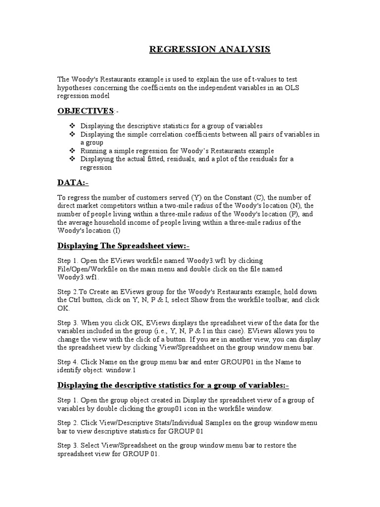 Regression Analysis | PDF | Statistics | Regression Analysis