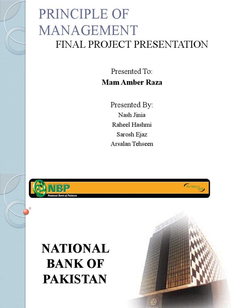 Principle of Management: Final Project Presentation | PDF | Banks | Loans