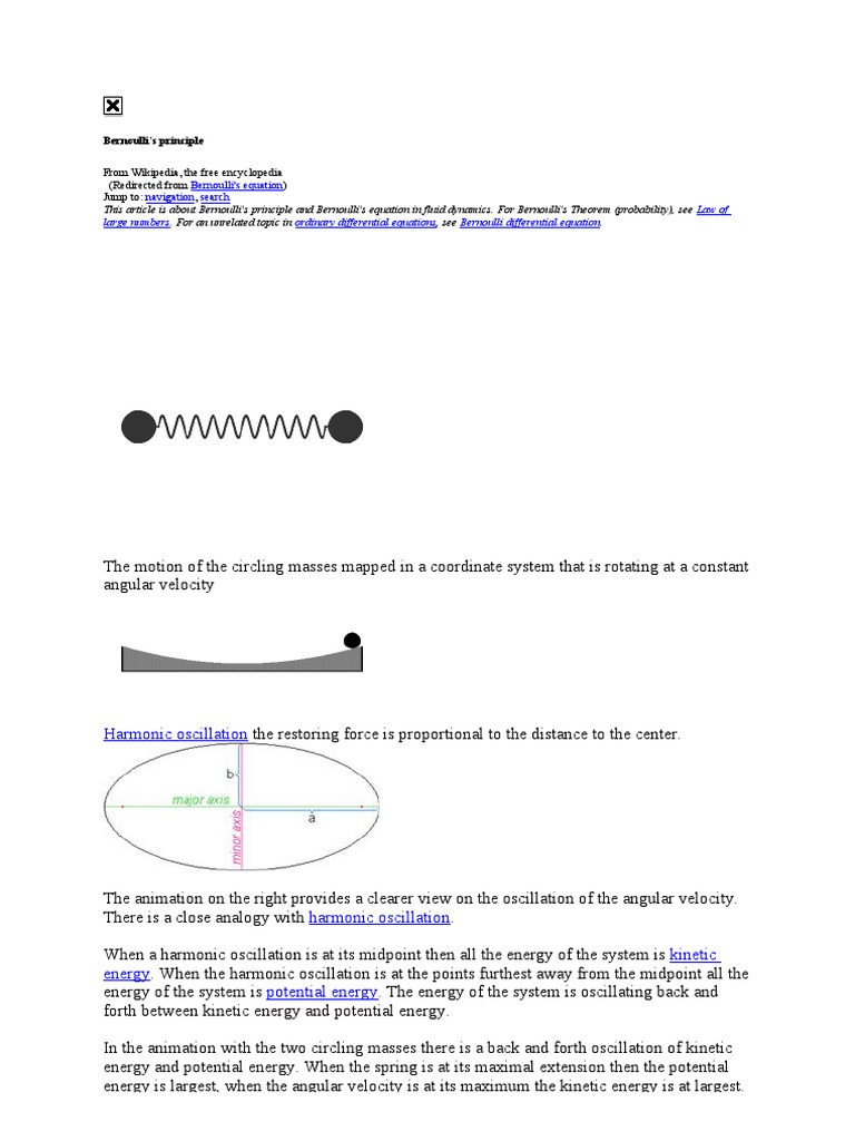 Bernoulli's principle explained | PDF | Fluid Dynamics | Lift (Force)