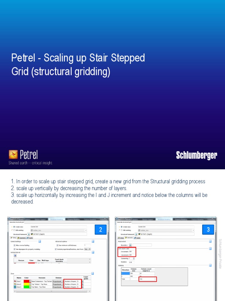 Petrel - Scale Up Stair-Step Grids PDF | PDF