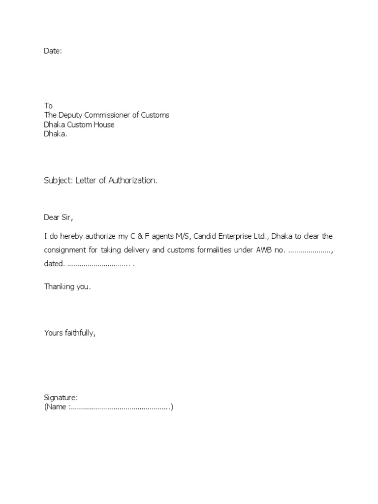 Pistol Authorization letter-C&F | PDF
