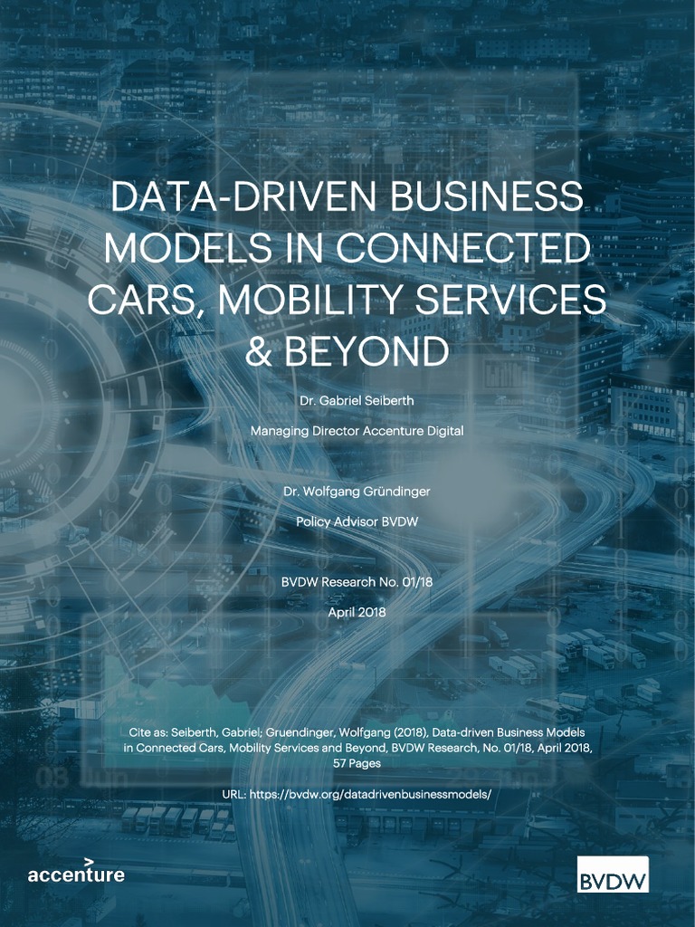 Data-Driven Business Models in Mobility | PDF | Business Model | Innovation