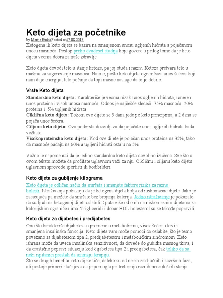 Ketogena Dijeta | PDF