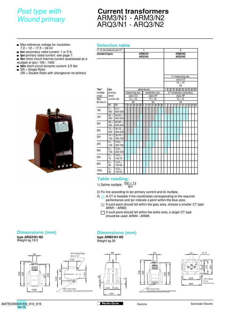Post Type With Wound Primary: ARM3/N1 - ARM3/N2 ARQ3/N1 - ARQ3/N2 | PDF ...