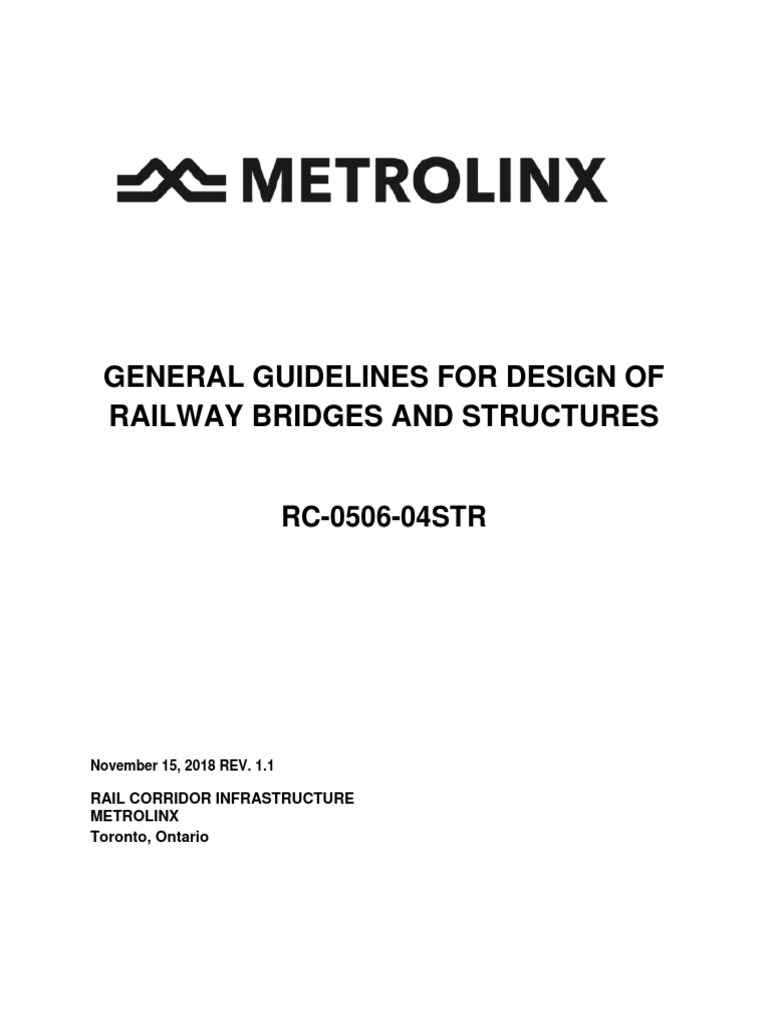 General Guidelines For Design of Railway Bridges and Structures | PDF ...