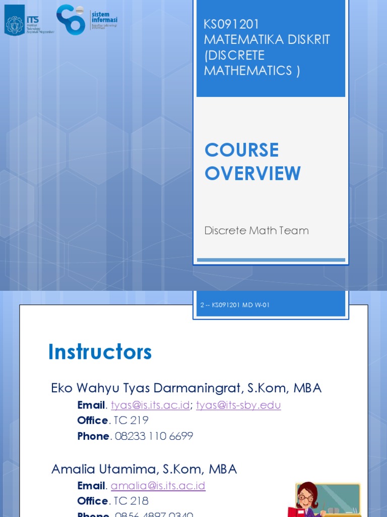 Course: KS091201 Matematika Diskrit (Discrete Mathematics) | PDF ...
