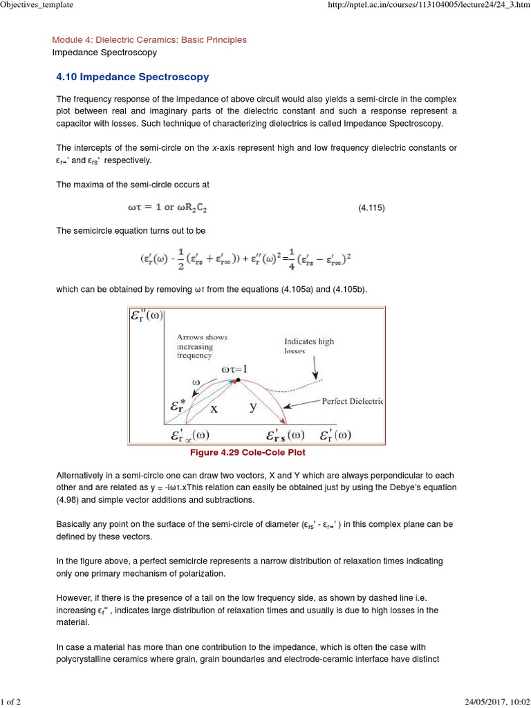 Objectives Template | PDF | Dielectric | Electrical Impedance