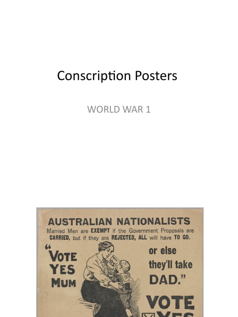 Conscription Posters | PDF