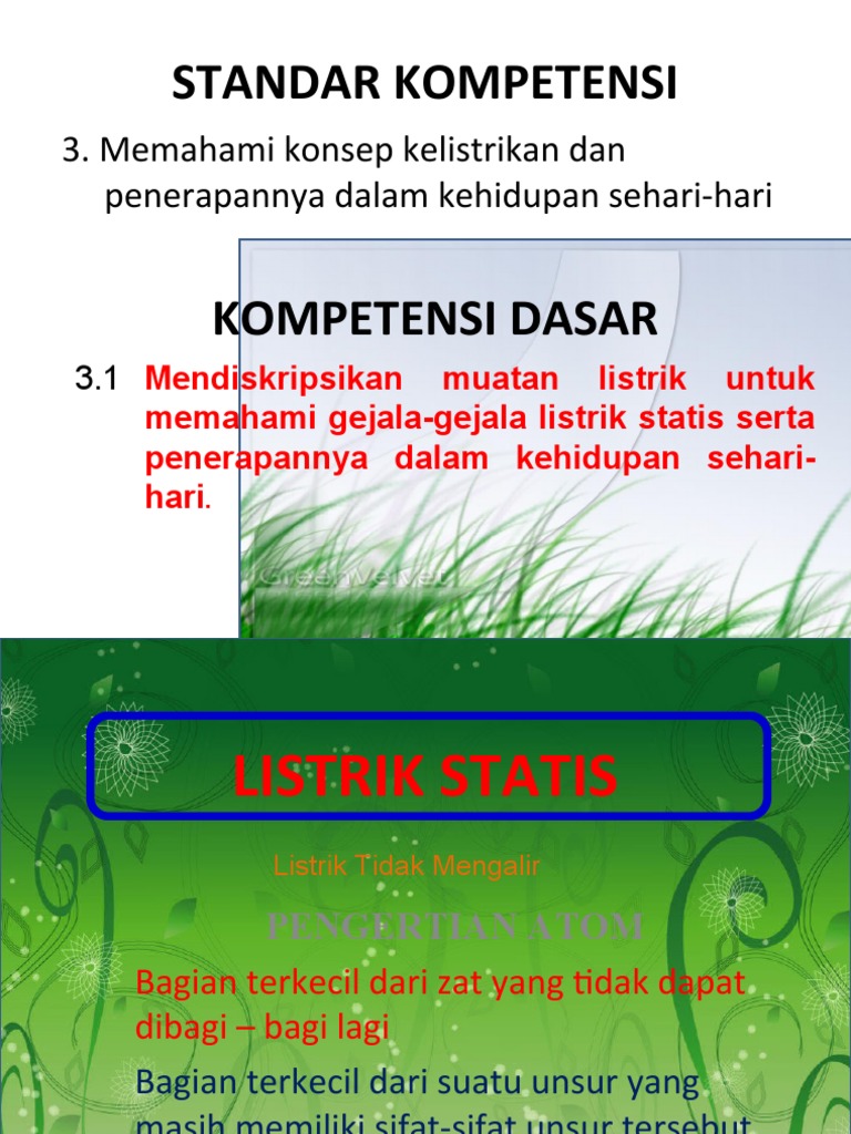 Konsep Listrik Statis dan Penerapannya | PDF | Sains & Matematika
