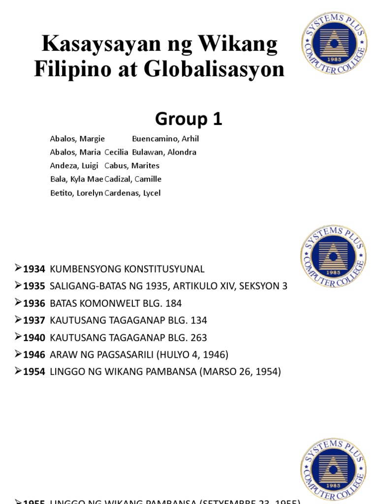 Report in Filipino | PDF