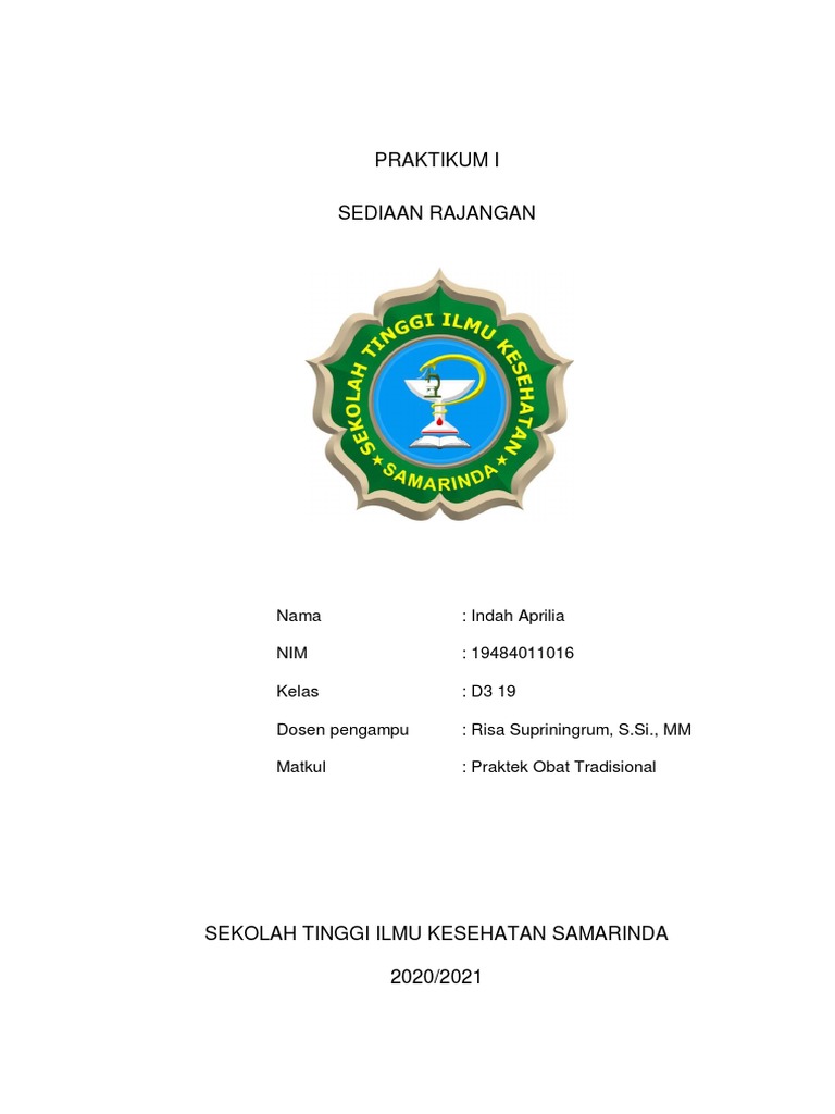 Jurnal Sediaan Rajangan PDF | PDF