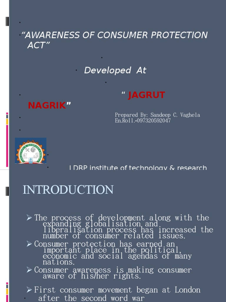 Consumer Protection Act Awareness Study | PDF | Sampling (Statistics ...
