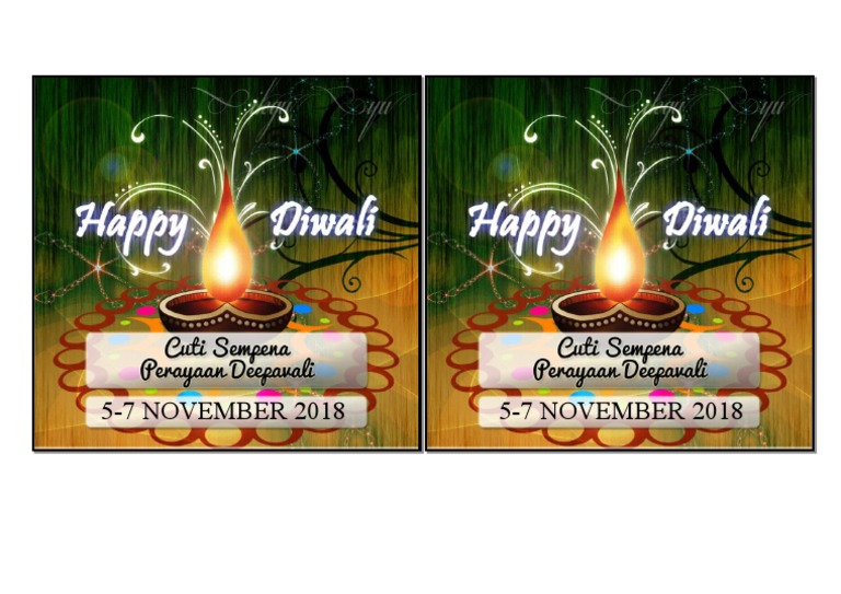 Deepavali Leave Dates 2025 | PDF