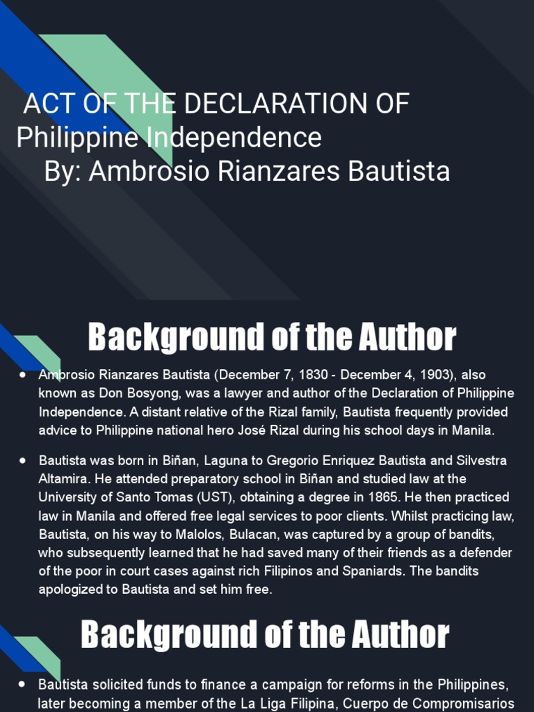 Moira Roxcell Pasion - Activity 2 - TOPIC - ACT OF THE DECLARATION OF ...