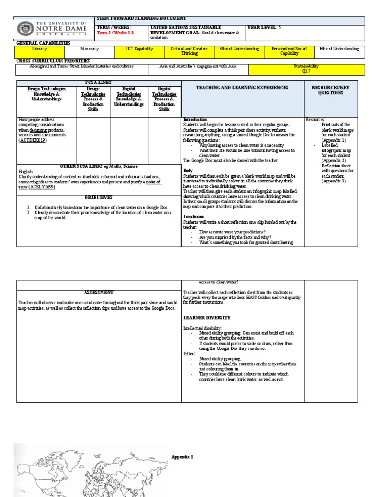 Educ1231 Stem Forward Planning Document | PDF | Science, Technology ...