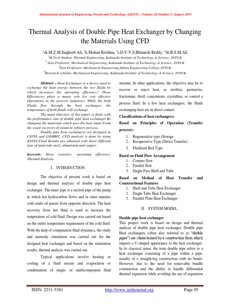 1.parallel Flow Heat Exchangers | PDF | Heat Exchanger | Pipe (Fluid ...