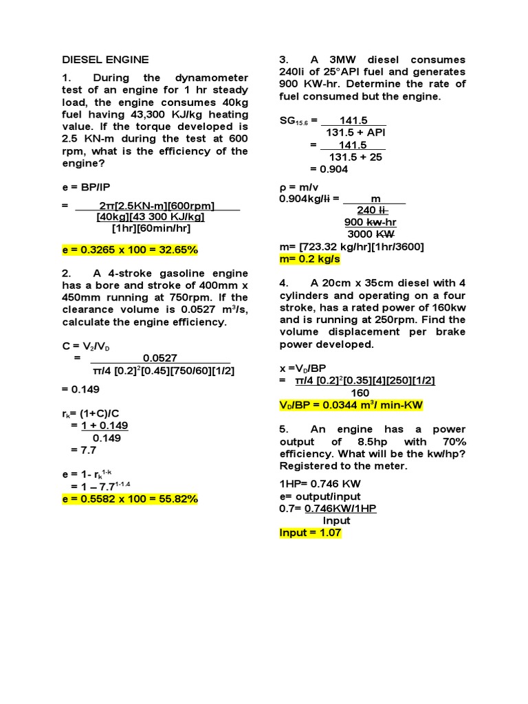 Diesel Engine | PDF | Engines | Diesel Engine