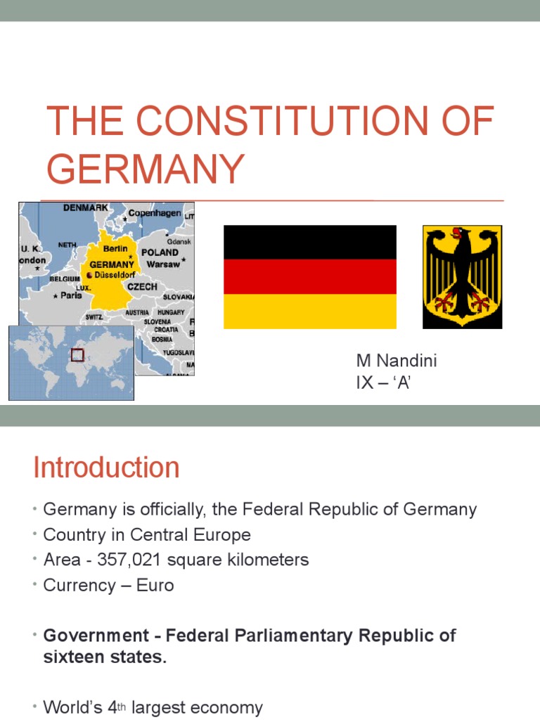 The Constitution of Germany | PDF | World Politics | Germany