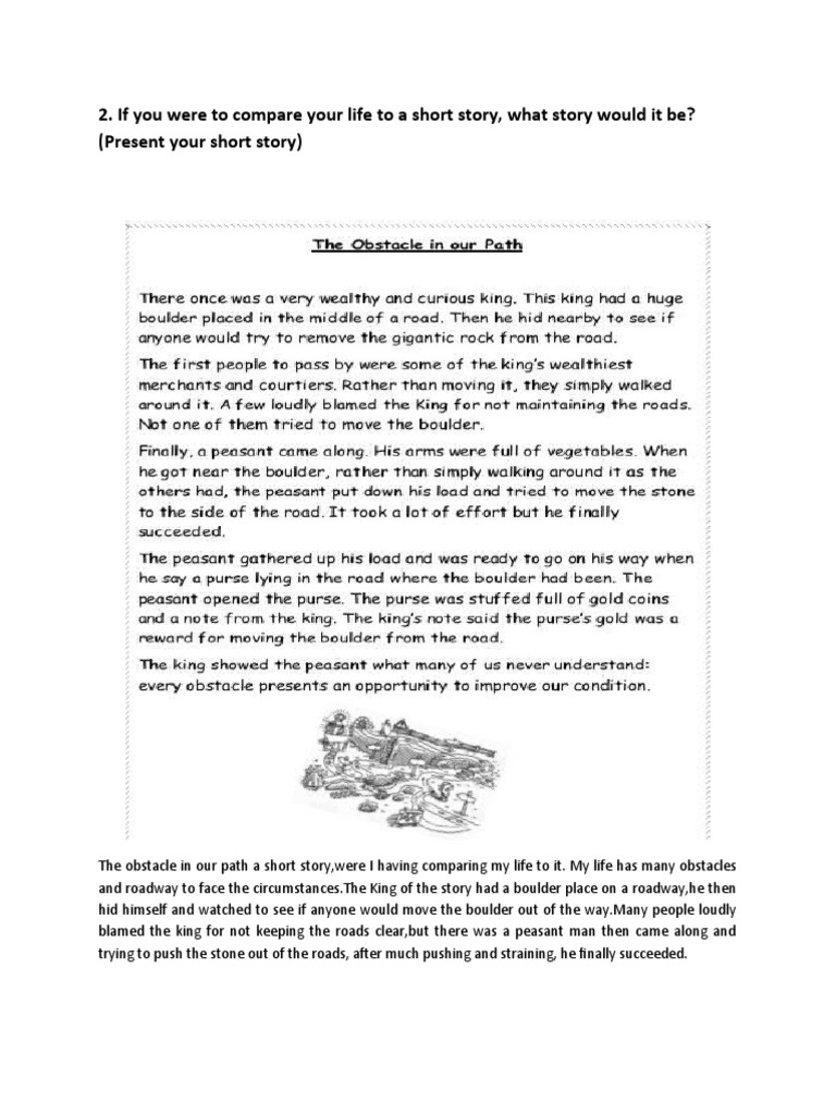 If You Were To Compare Your Life To A Short Story, What Story Would It ...