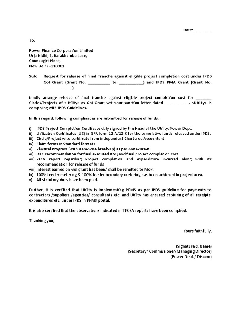 Request Letter | PDF