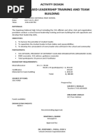 SSG and SPG Leadership Training Proposal and Matrix 2 | PDF ...