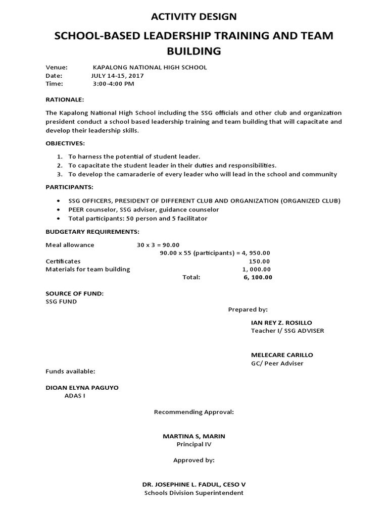 Developing Student Leaders: A School-Based Leadership Training and Team ...