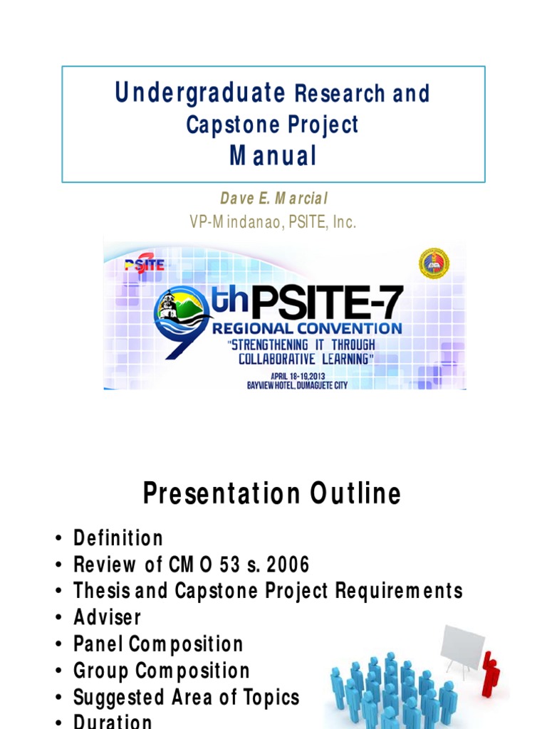Undergraduate Manual: Research and Capstone Project | PDF | Software Development | Computing