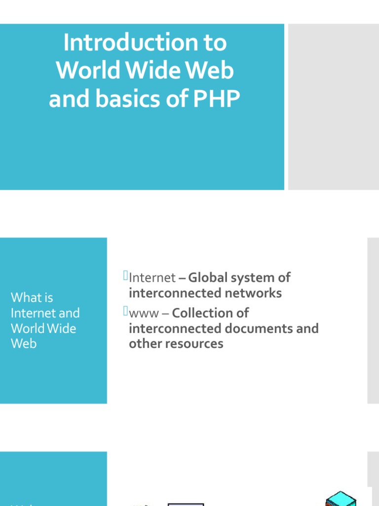 Introduction To World Wide Web and Basics of PHP | PDF
