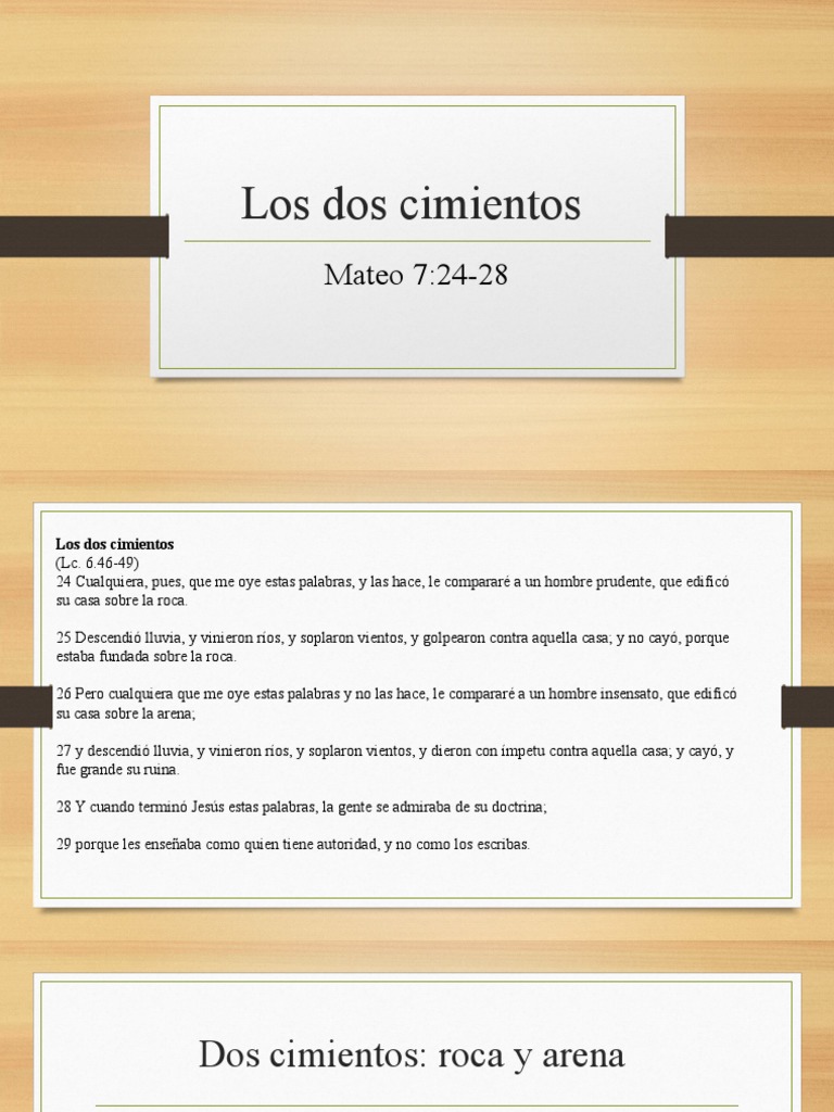 Los Dos Cimientos | PDF