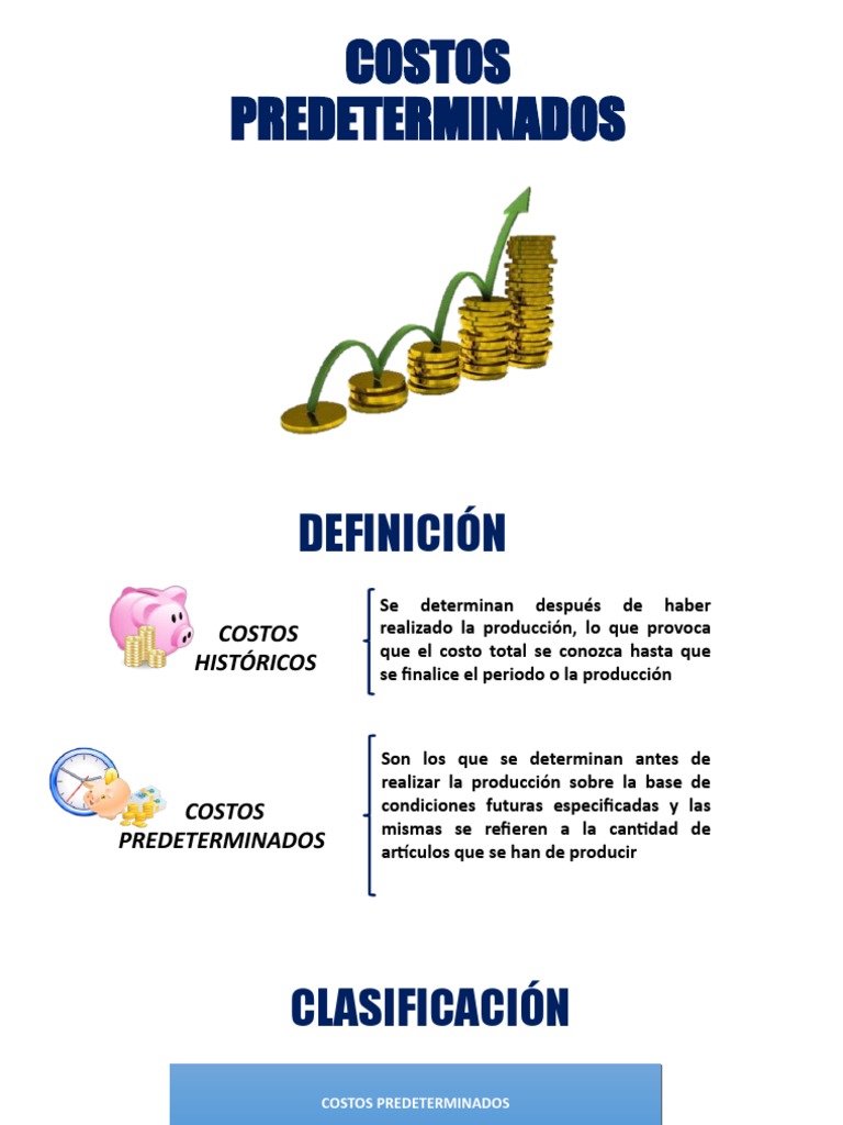 COSTOS-PREDETERMINADOS - PPTX Maira | PDF | Diseño | Economias