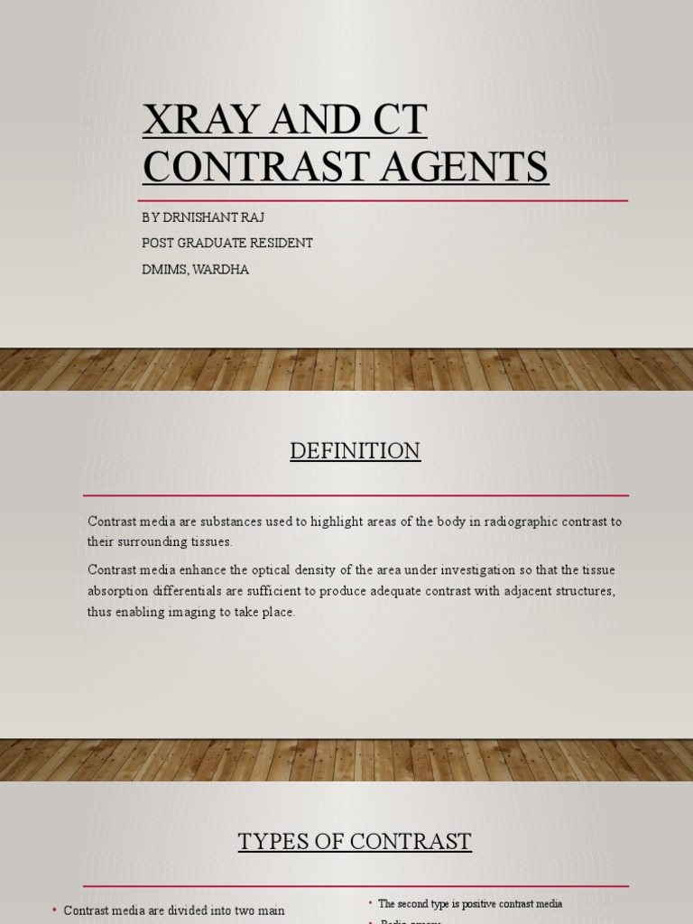 Xray and CT Contrast Agents | PDF | Ion | X Ray