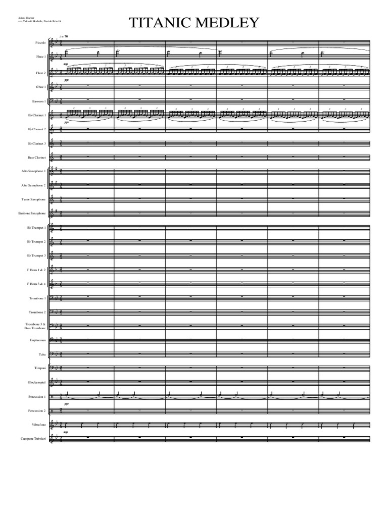 Titanic Medley | PDF | Woodwind Instruments | Music Technology