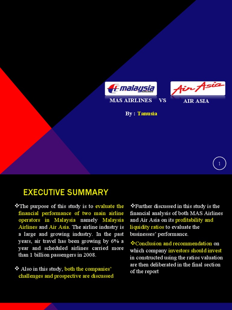 Mas Airlines VS Air Asia: Tanusia | PDF | Airlines | Economies