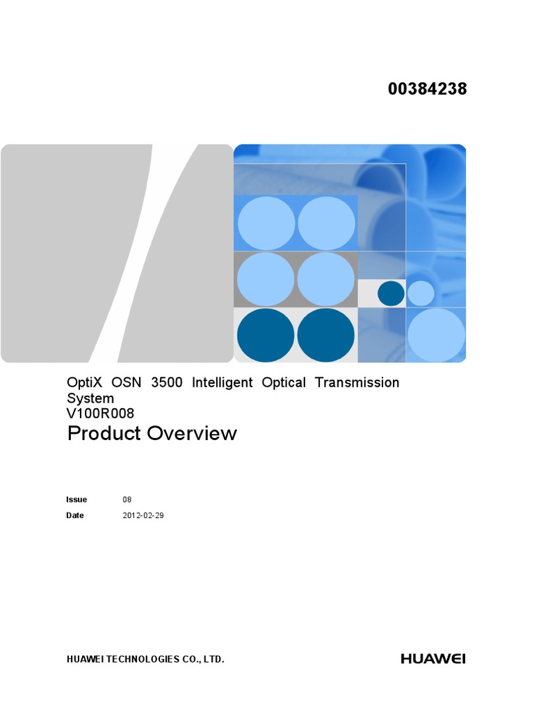 Product Overview: Optix Osn 3500 Intelligent Optical Transmission ...