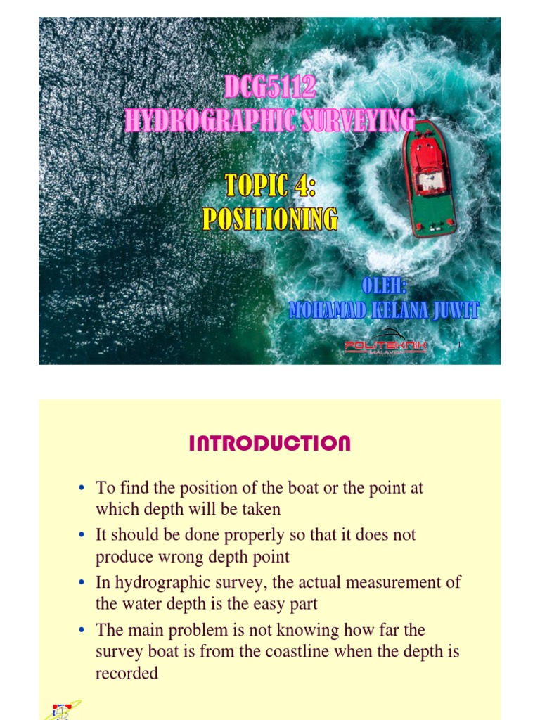 Accurate Positioning Methods for Hydrographic Surveys | PDF | Surveying ...