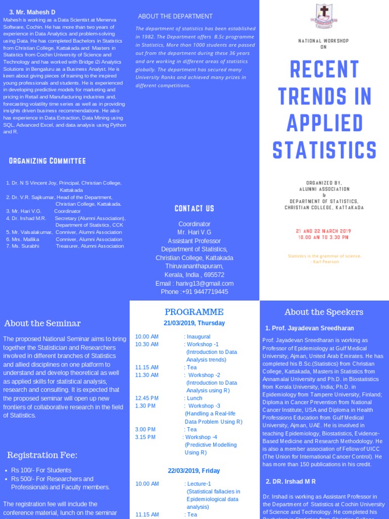 Recent Trends in Applied Statistics PDF | PDF | Analytics | Statistics
