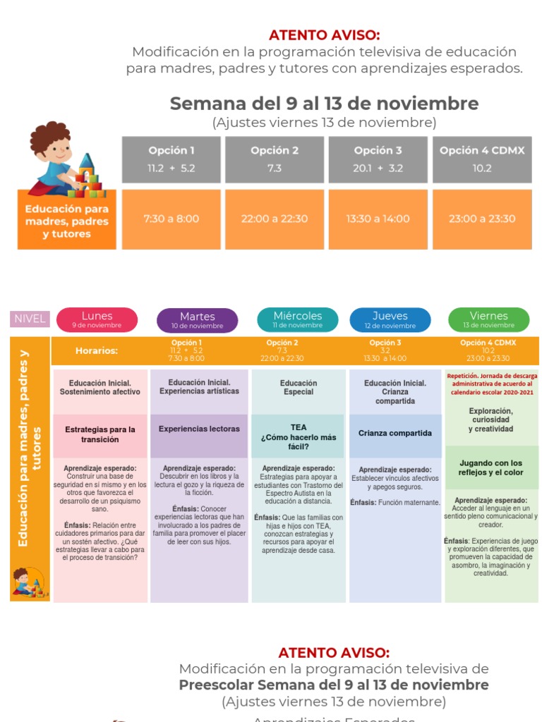 Aprende en Casa 2 Del 9 Al 13 de Noviembre | Descargar gratis PDF ...
