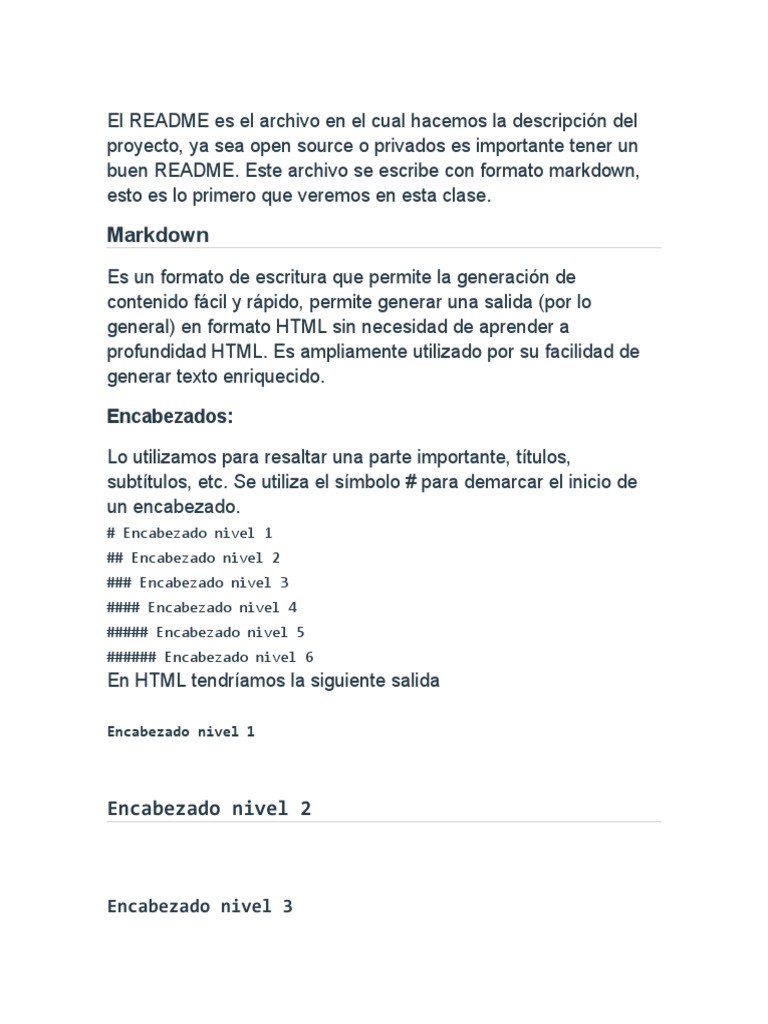 Guía para Crear un Archivo README.md | PDF | HTML | Software