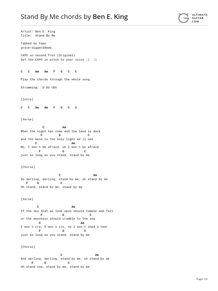 Stand by Me by Ben E. King | PDF